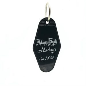 Addams Family Mortuary Key Tag – WACKO Los Angeles