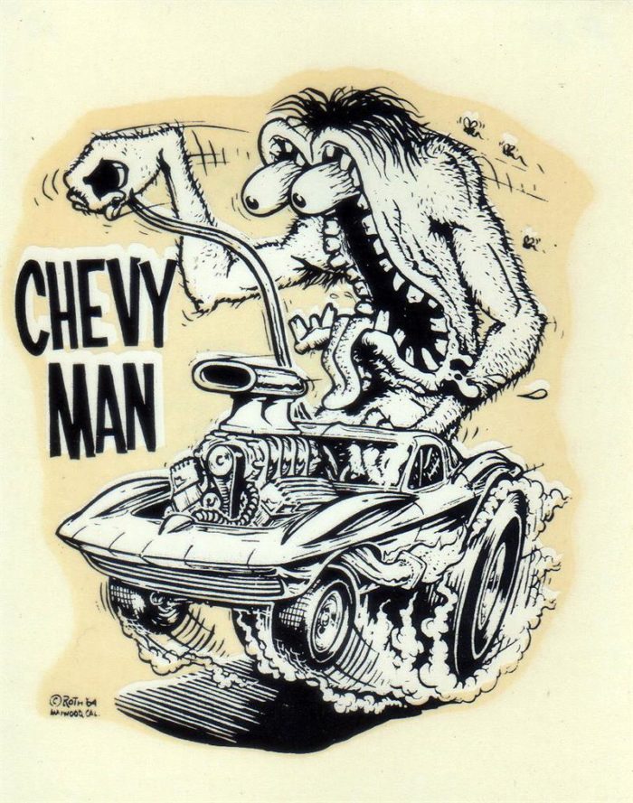 Chevy Man Decal – WACKO Los Angeles