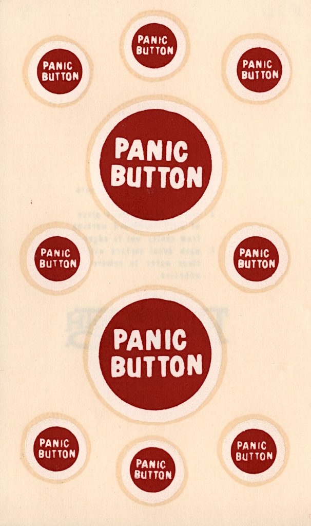 Panic Button Decal – WACKO Los Angeles