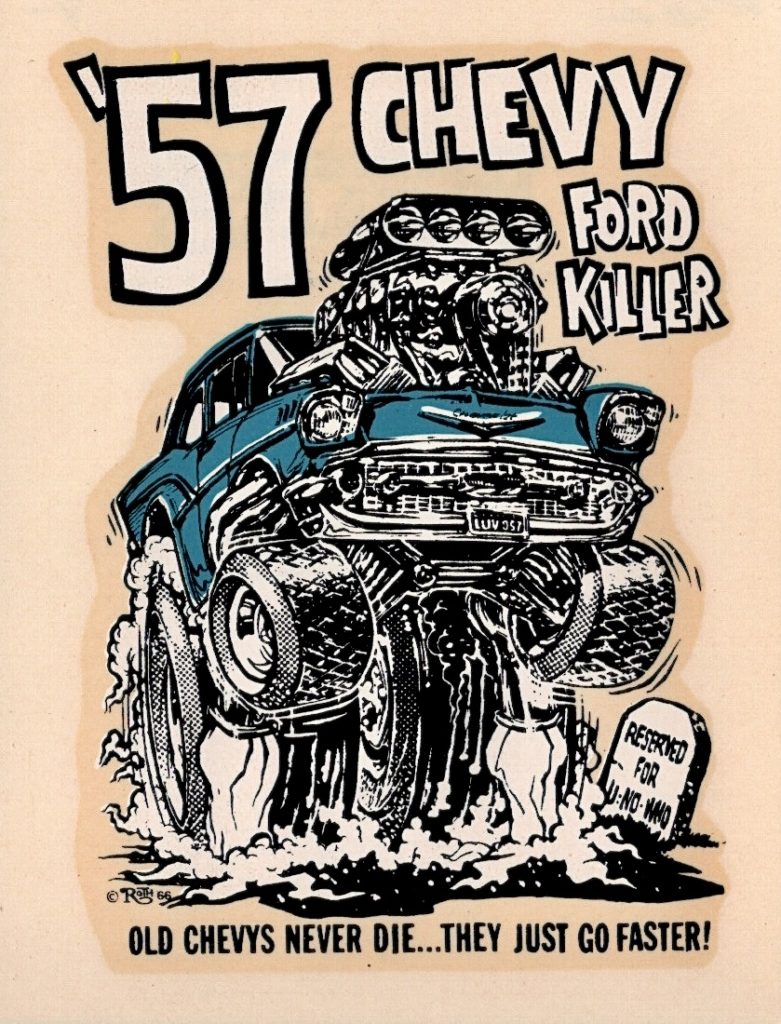 ‘57 Chevy Ford Killer Decal – WACKO Los Angeles