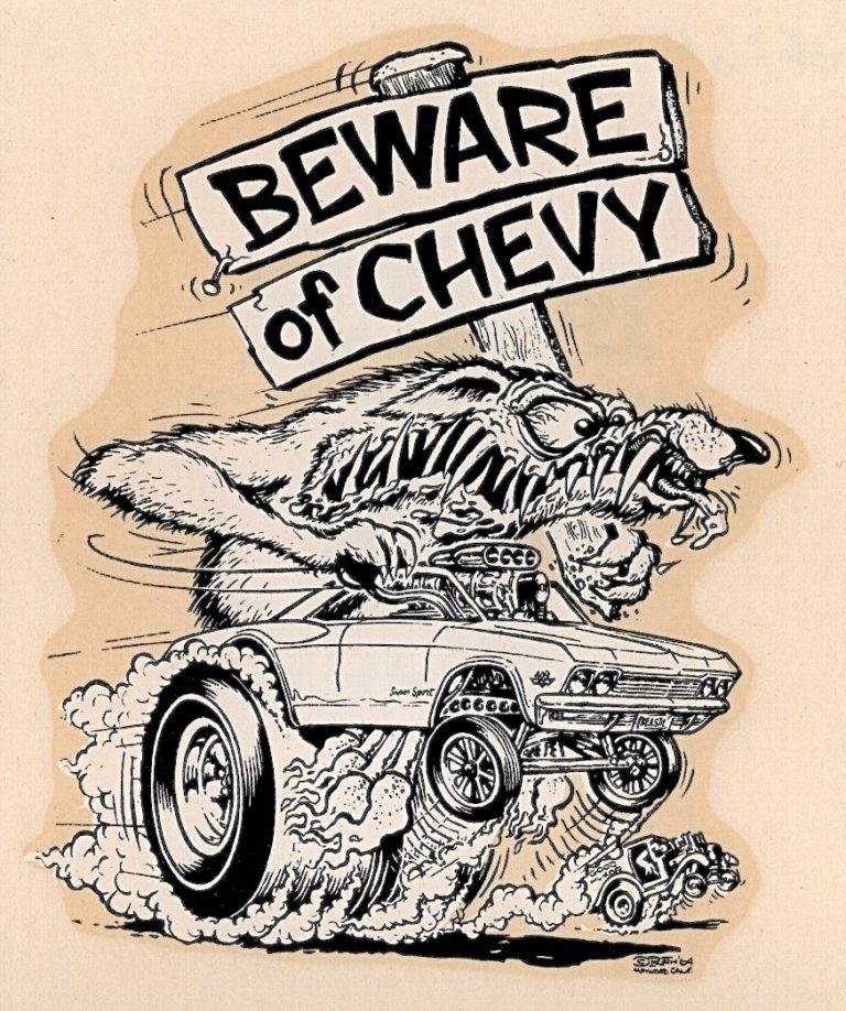 Beware of Chevy Decal – WACKO Los Angeles