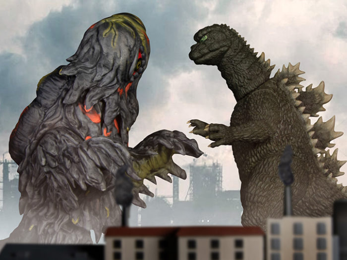 Godzilla + Hedorah 5 Points XL Boxed Set – WACKO Los Angeles