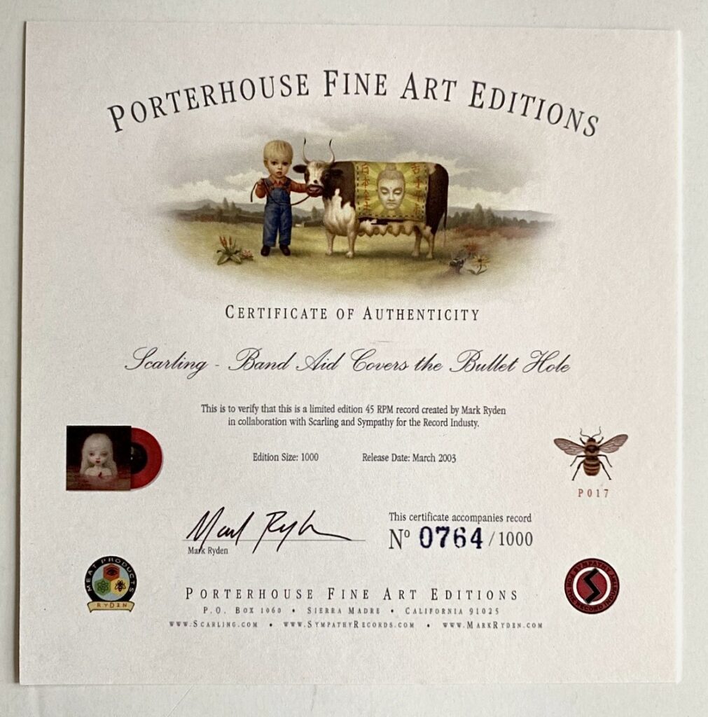 Scarling: Band Aid Covers the Bullet Hole 45 RPM – WACKO Los Angeles