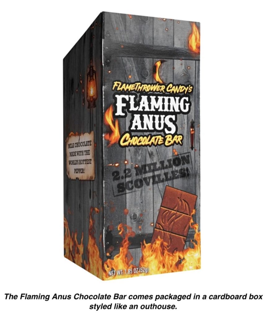 Flaming Anus Chocolate Bar – WACKO Los Angeles