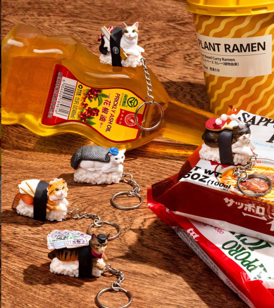 Sushi Cat (Nekozushi) Key Chain Blind Box Version 2 – WACKO Los Angeles